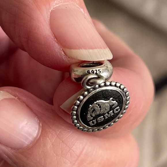 Pandora | Jewelry | Very Rare New Usmc Marine Corps Pandora Dangle Bead ...